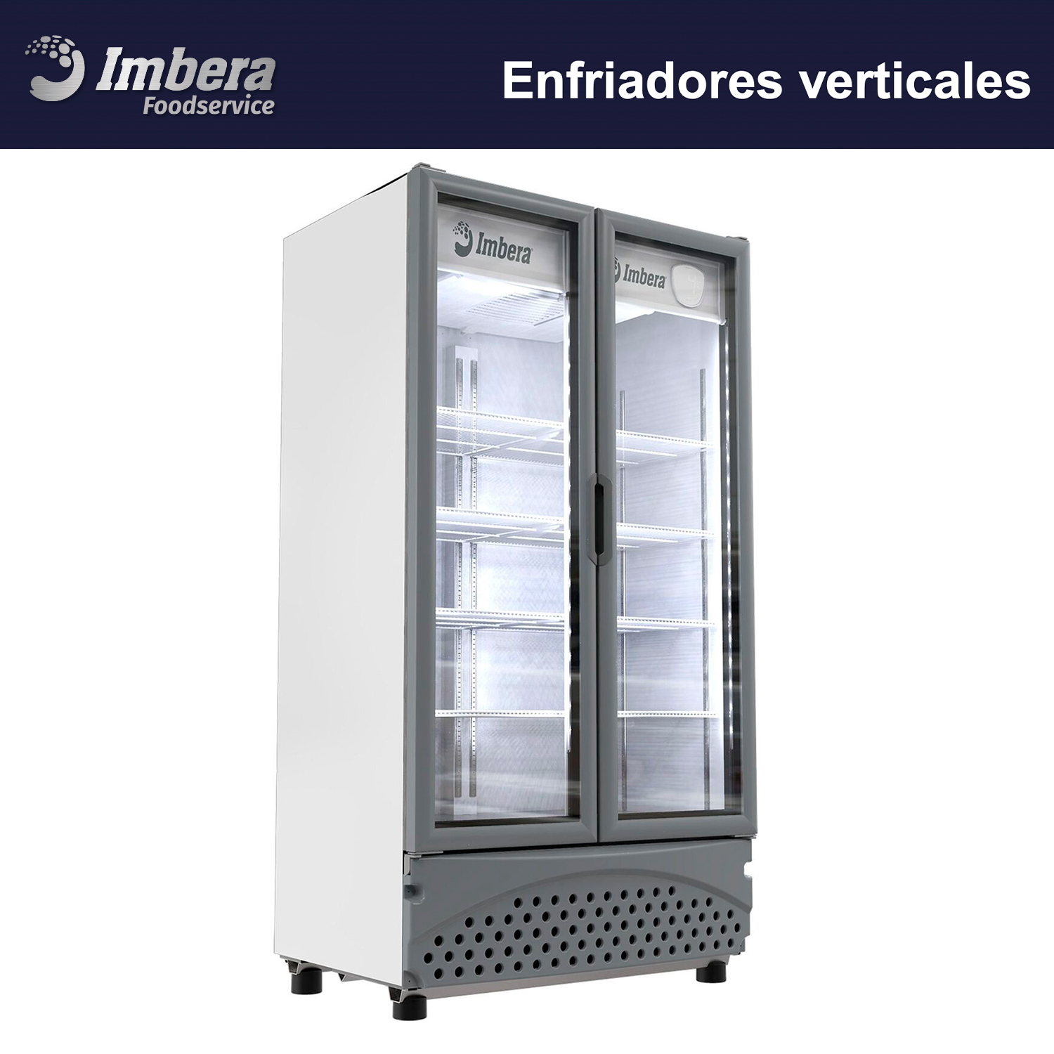 Enfriador vertical VRD35 2 puertas de cristal | Imbera Foodservice